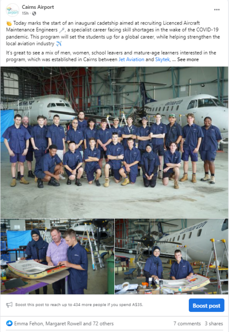 Cairns Cadetship Program Launches - Aviation Australia